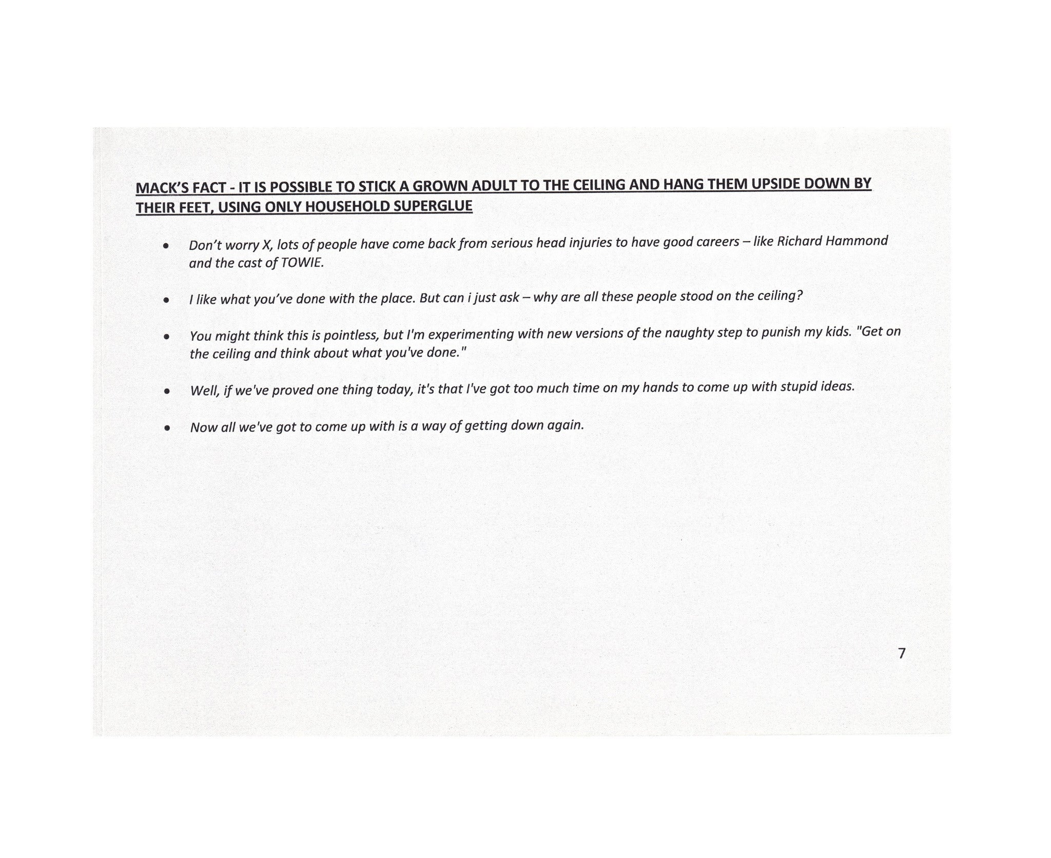 Duck Quacks Don't Echo hosted by Lee Mack - TV Prompt and Joke card ...