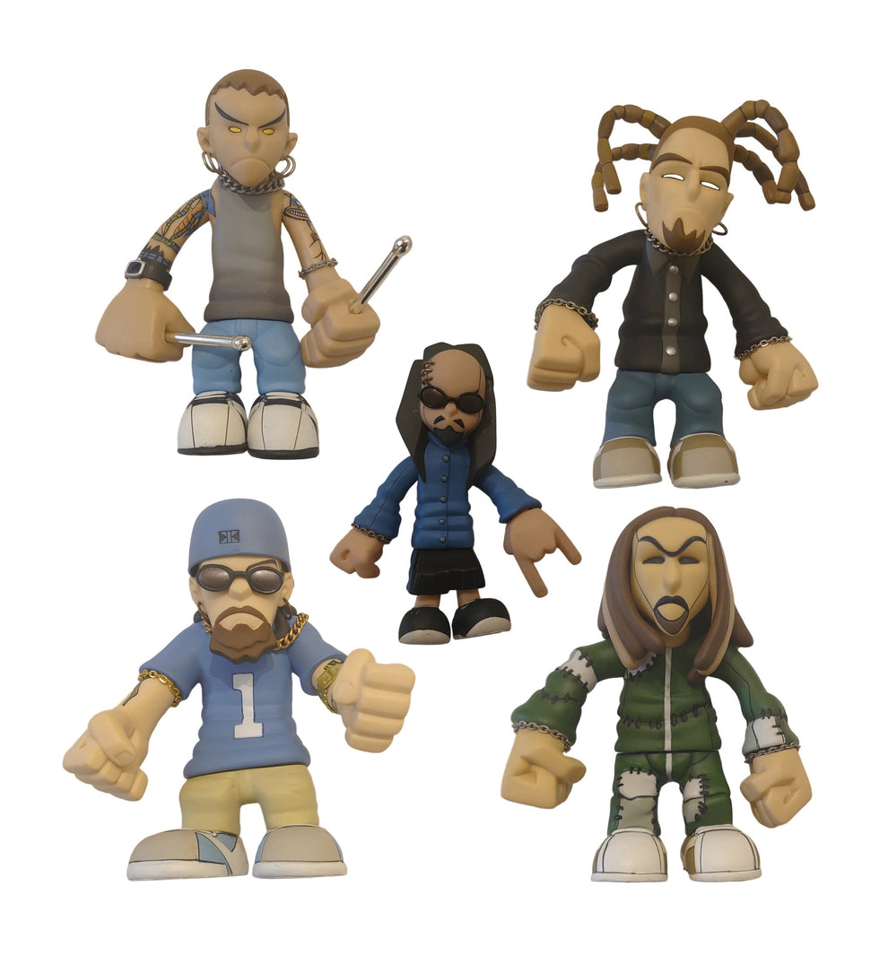 Korn complete set of 5, vinyl Gruntz band member figures by Stronghold ...